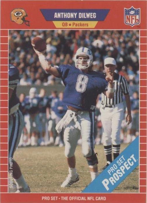 1989 Pro Set - Anthony Dilweg #523 (RC) for sale online | eBay
