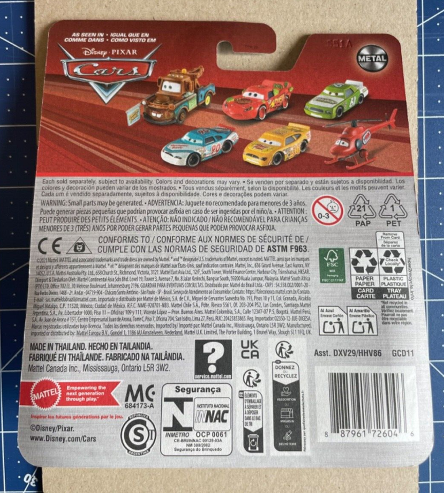 Disney Pixar Cars Alan Axler Nitroade Racer 2024 Diecast NEW Clear Red ...