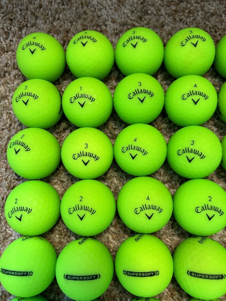 50 Mint Callaway Green Matte Finish Supersoft Golf balls. | eBay