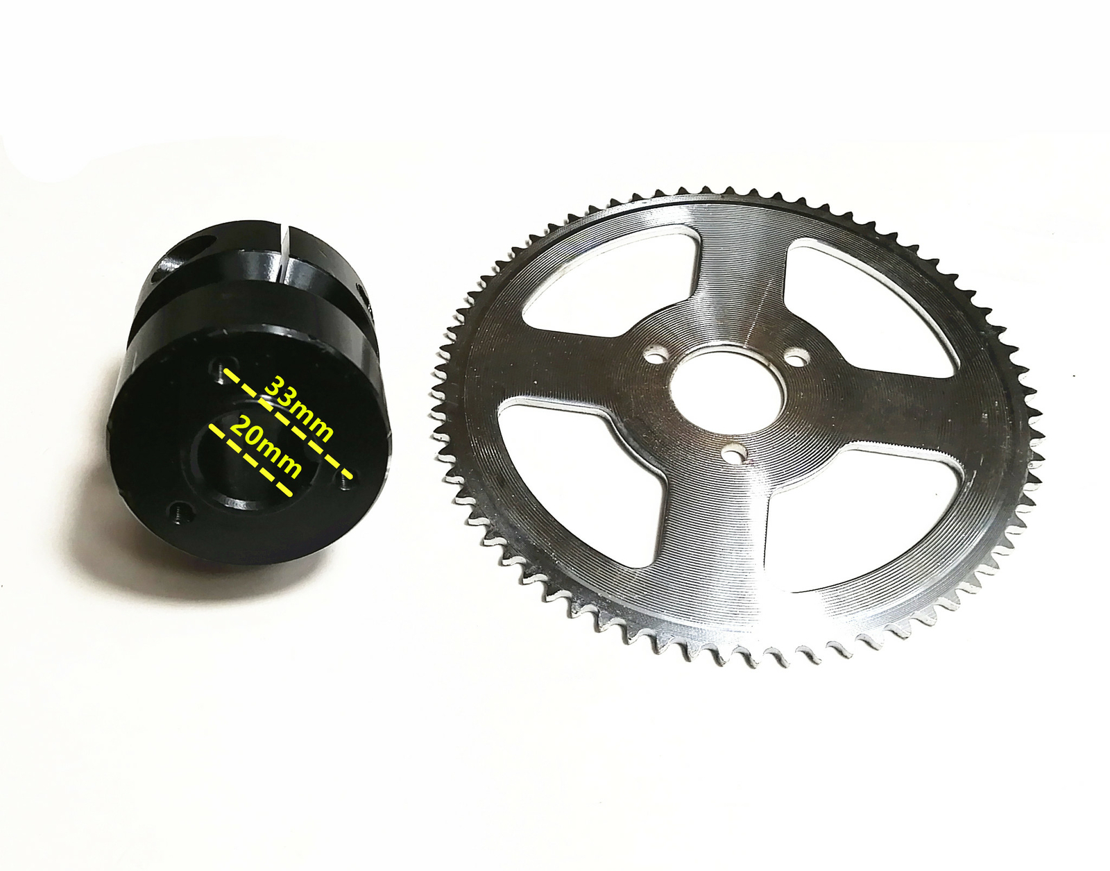 660mm 20mm Axle Kit DISC SPROCKET FOR MINI GO KART DRIFT KART PCD 50MM ...