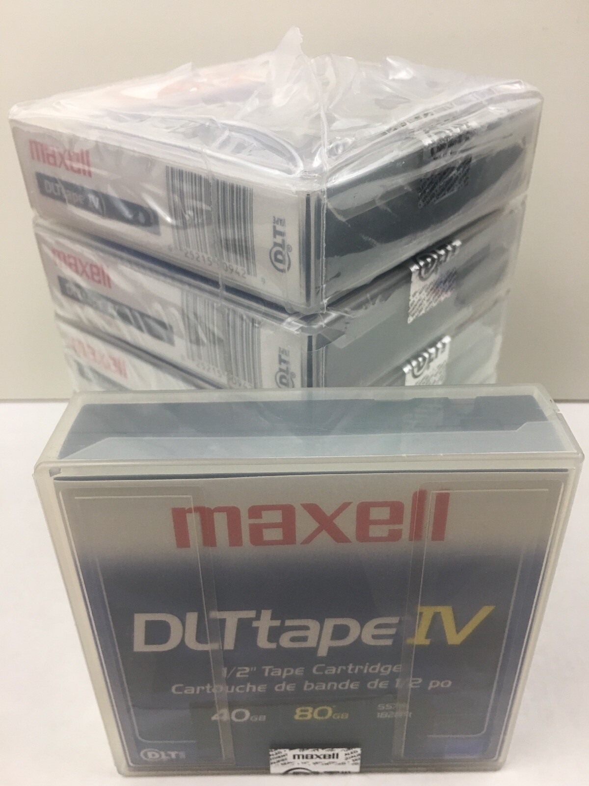 MAXELL LOT OF 5 DLTtape IV DLT Data 1/2" Tape Cartridge 40GB/80GB NEW ...