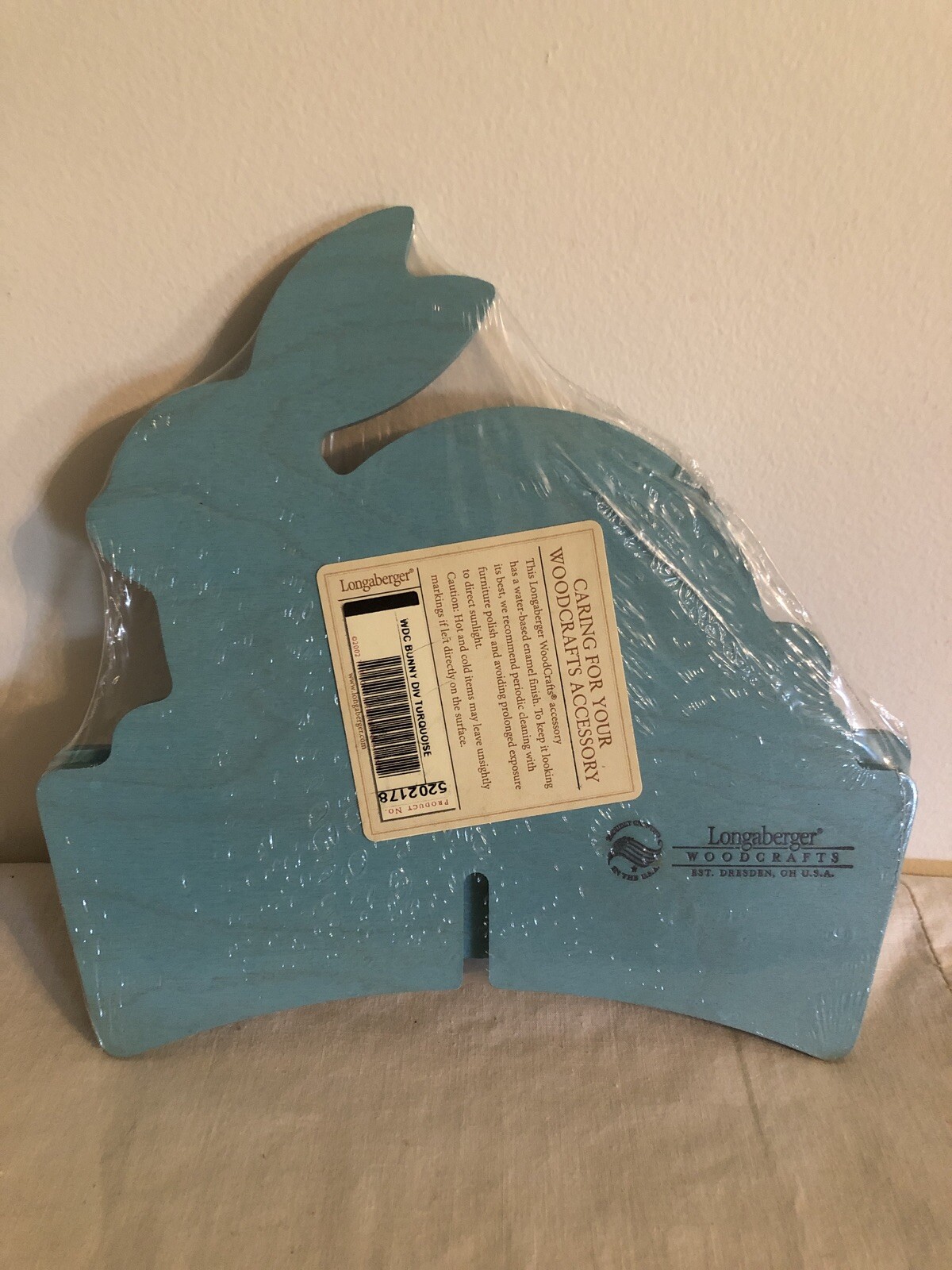 Longaberger WoodCrafts Bunny Divider - Turquoise | eBay