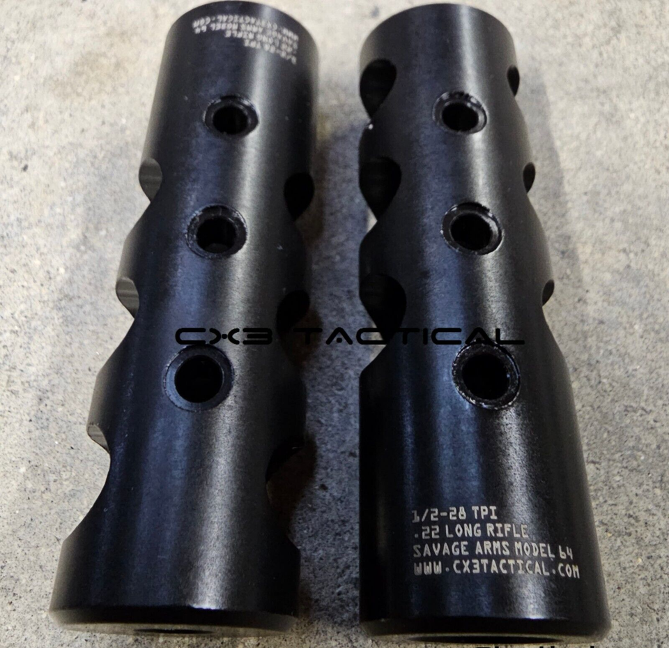 Savage Model 64 .22LR Muzzle Brake Compensator Comp 1/2-28 TPI 22LR 22 ...