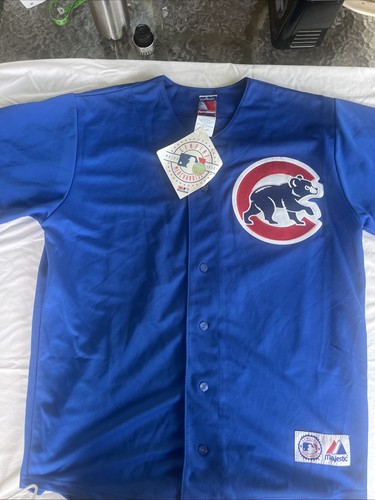 Chicago cubs blue XL Jersey Brand New With Tags No Name | eBay