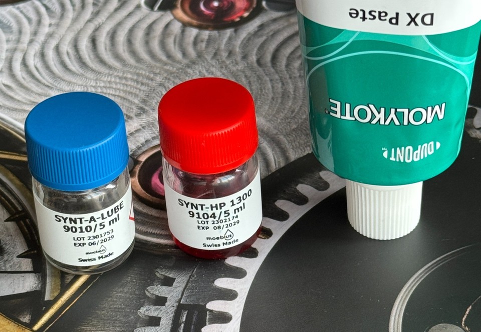 Complete “pro” Watchmaker Oil Kit, Moebius 9010+9104(HP1300)+8200+8217 ...