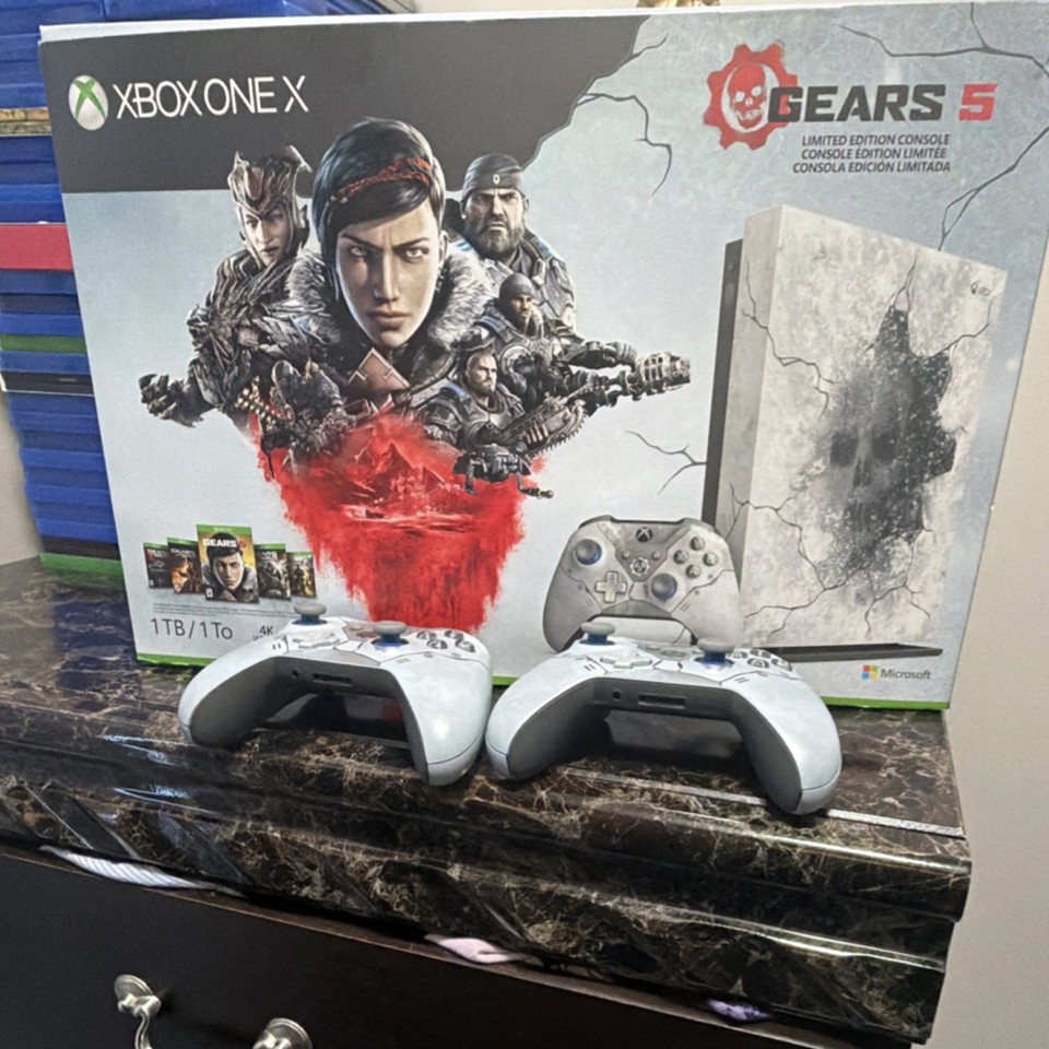 Microsoft Xbox One X Gears 5 Limited Edition 1TB 4K UHD Console Bundle ...