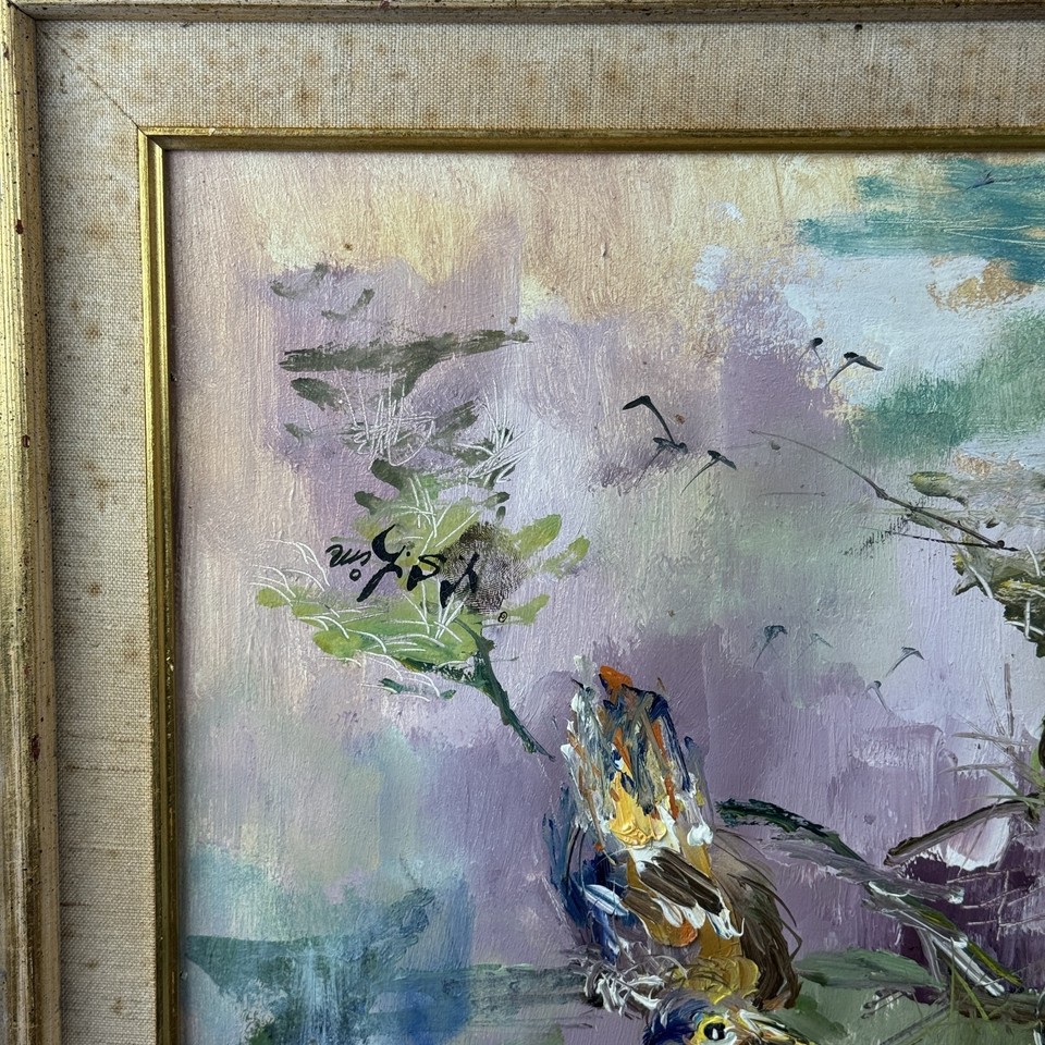 Y.S. Lim ( Chinese-American b 1937) Original Oil 25"H x 35"W Painting ...