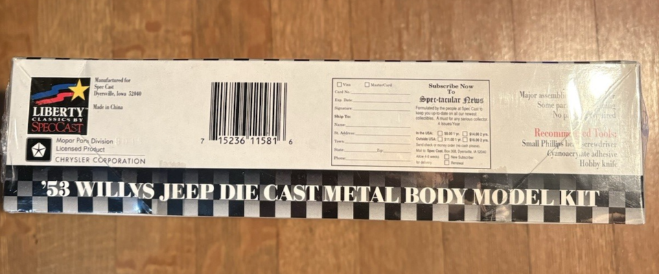 1953 Willys Jeep Panel Van - Spec Cast #29006 - Sealed Box | eBay