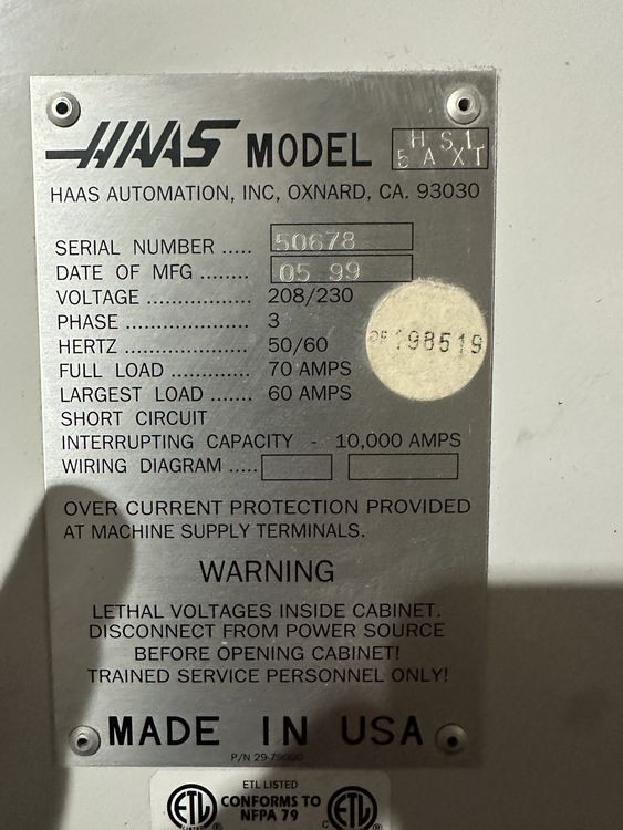 Haas HS1 5AXT CNC Horizontal Machining Center w/ Rotary | eBay