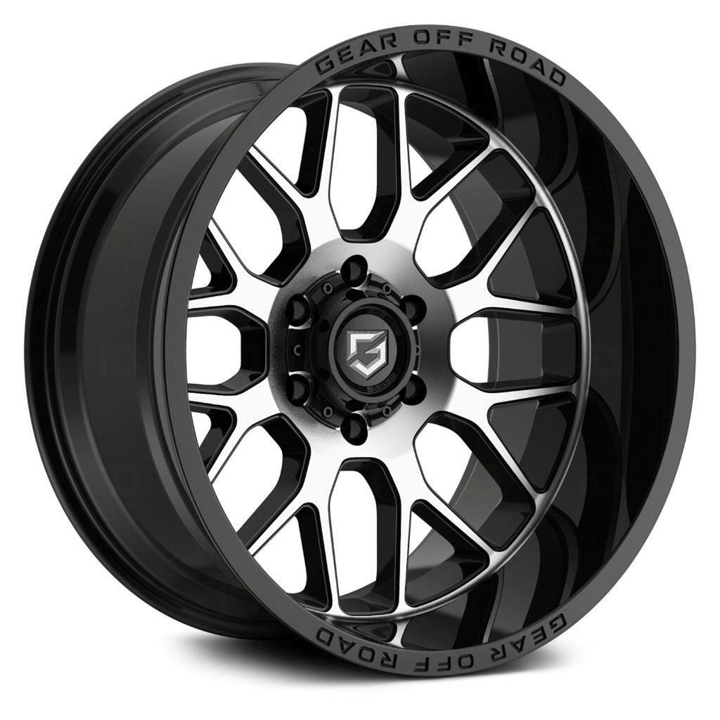 20 inch 20x10 Gear Off Road 763MB RAID Black Machined wheels rims 8x170 ...
