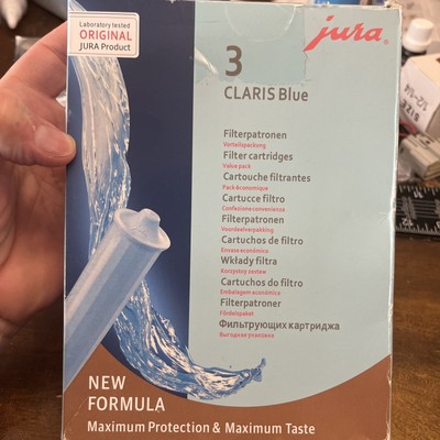 FREE SHIPING. Jura Claris Blue Water Filter, 1 Box (3 filters per box ...