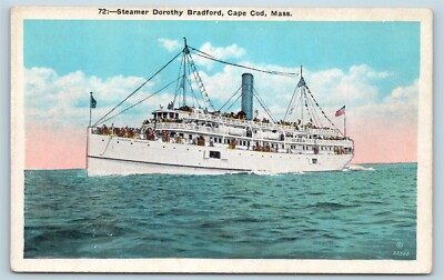 Postcard Steamship SS Dorothy Bradford Cape Cod MA c1920s V7 | eBay