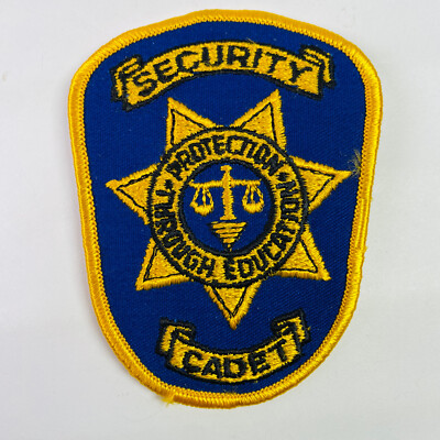 Security Cadet Protection Through Education Patch C9B | eBay