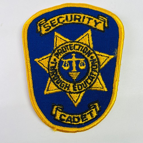 Security Cadet Protection Through Education Patch C9B | eBay