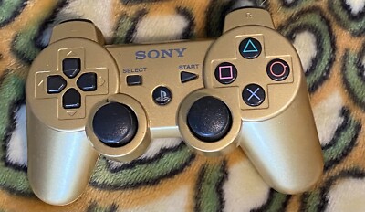 Genuine OEM Sony PS3 Sixaxis DualShock 3 Golden Wireless Controller ...