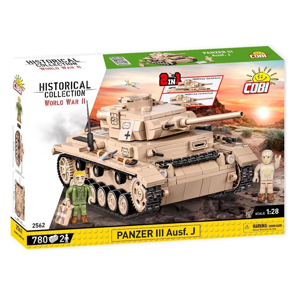 Cobi 2562 Historical Collection World War II Panzer III Ausf. J, 780 ...