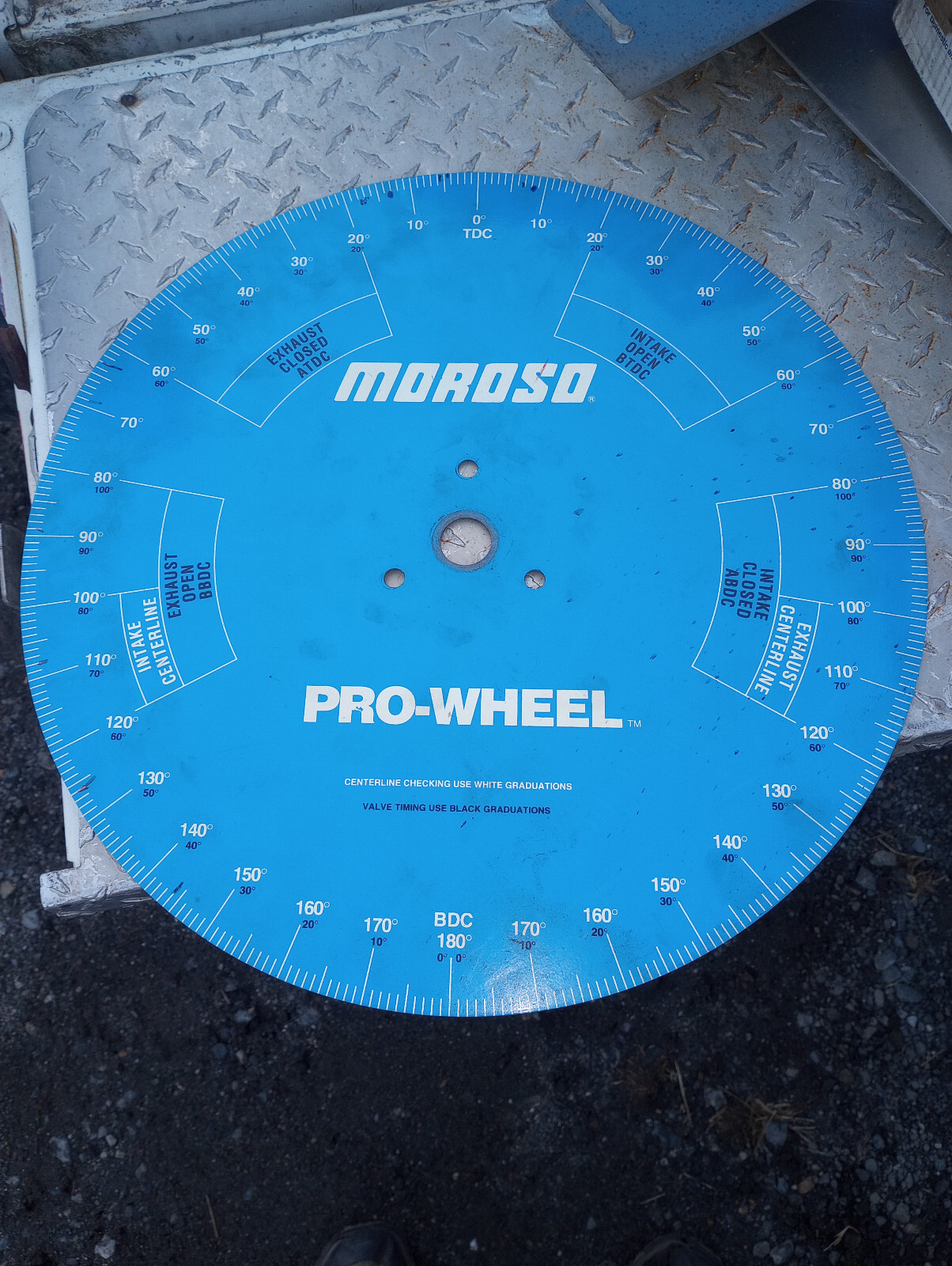 Moroso Engine Camshaft Degree Wheel 62191; Pro Degree Wheel 18" Blue ...
