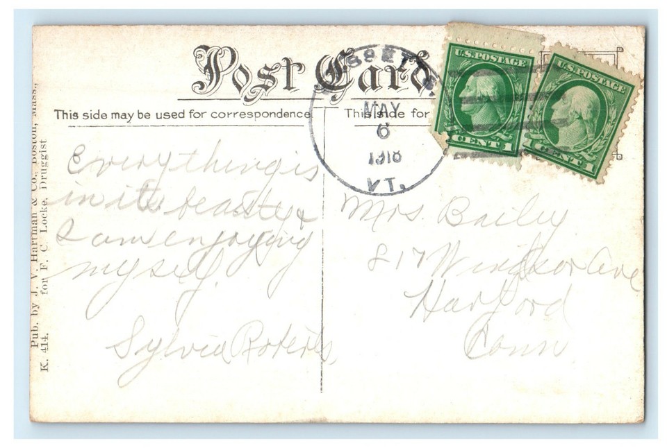 1918 Williams River & Miner Bridge Chester Vermont VT Gassetts VT ...