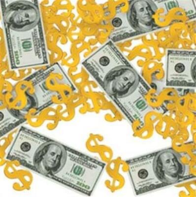 Big Bucks Money Cash Confetti 1/2 oz Foil Pack Casino Vegas Party ...