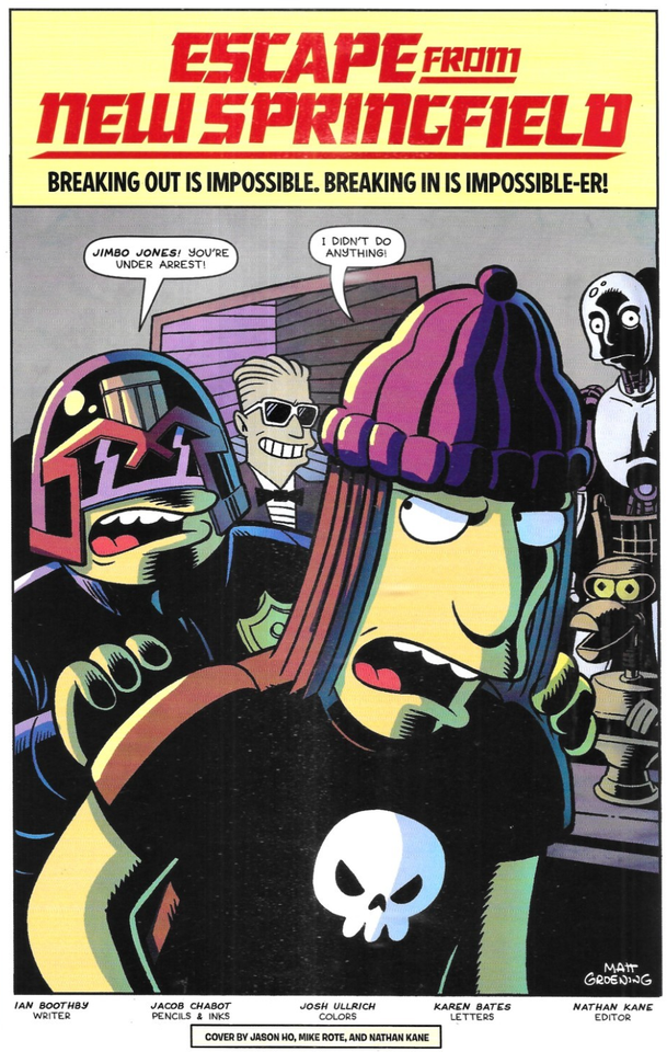 Jimbo Jones Comic 1 First Print Cover A Matt Groening 2015 Ian Boothby Bongo | eBay