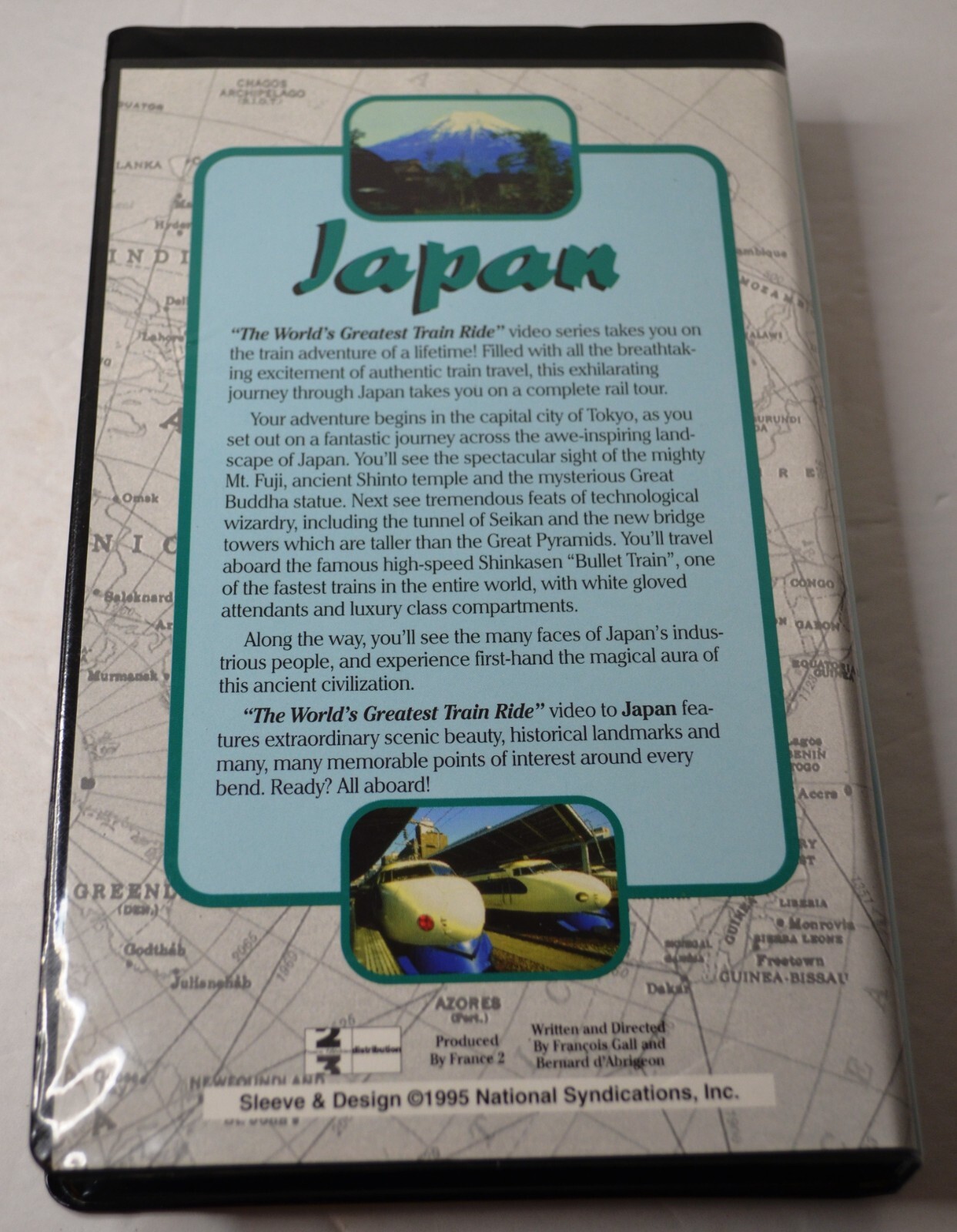 1995 WORLDS GREATEST TRAIN RIDE VIDEOS JAPAN VHS CLAMSHELL PUBLISHERS ...