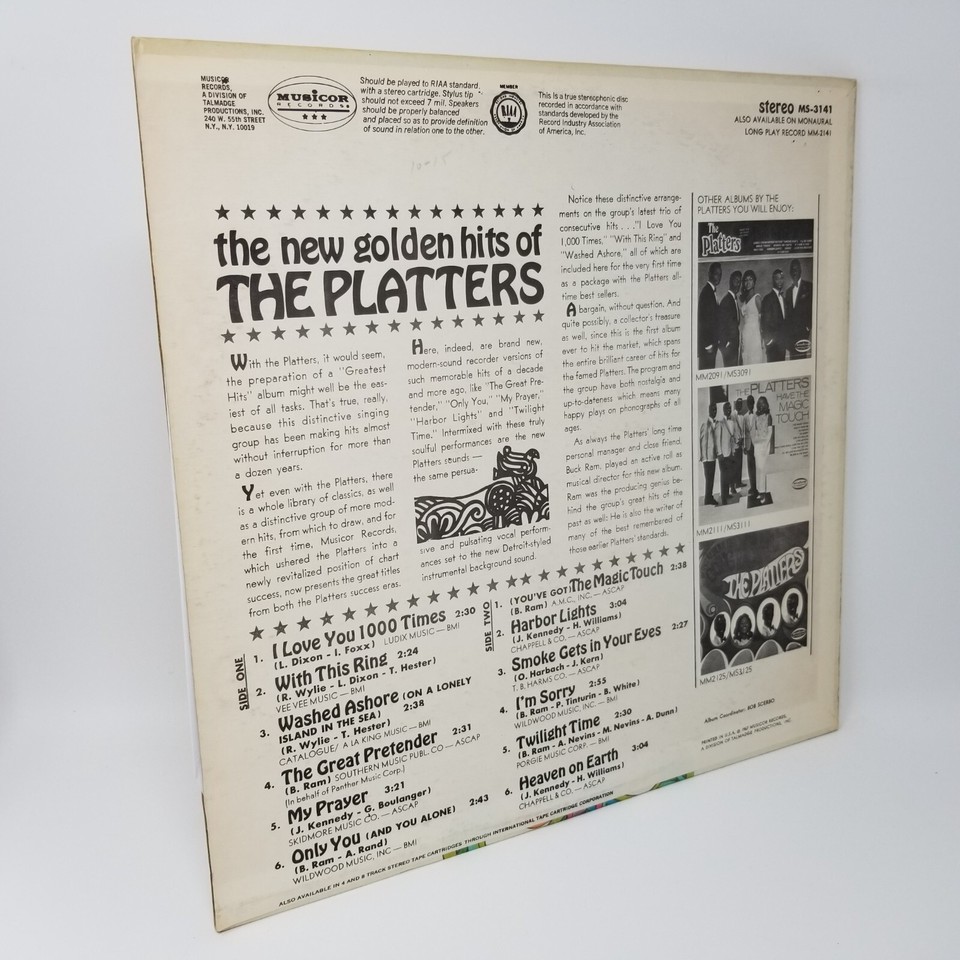 The Platters The New Golden Hits Of LP 33rpm 12" Vinyl Record Album | eBay