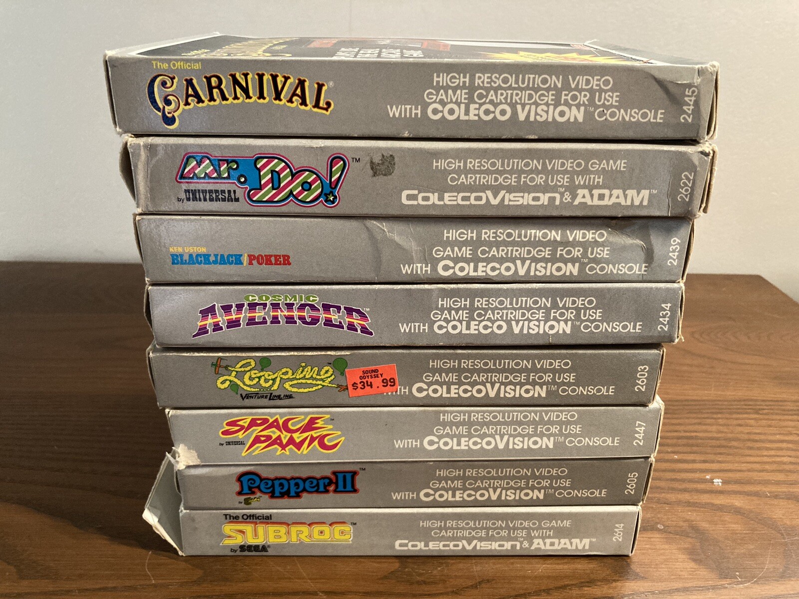 Colecovision Game Lot of 8 CIB Complete in Box Tested Manuals Good ...