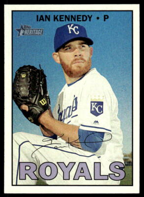2016 Topps Heritage #549 Ian Kennedy Kansas City Royals Baseball | eBay