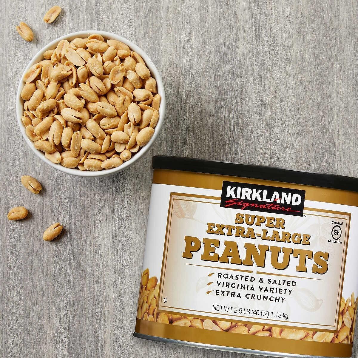 Kirkland Signature Super Extra-Large Peanuts, 2.5 lbs Healthy Snacks ...