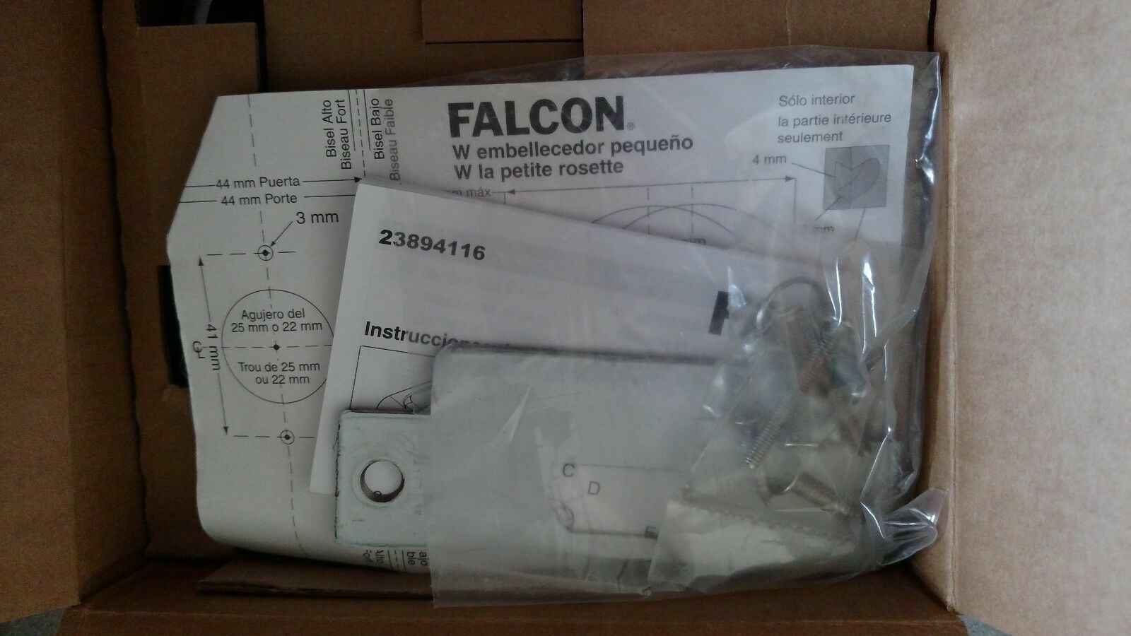 FALCON LOCK W581B SRD US26D STOREROOM LOCK FOR SFIC LESS CORE NOS ...