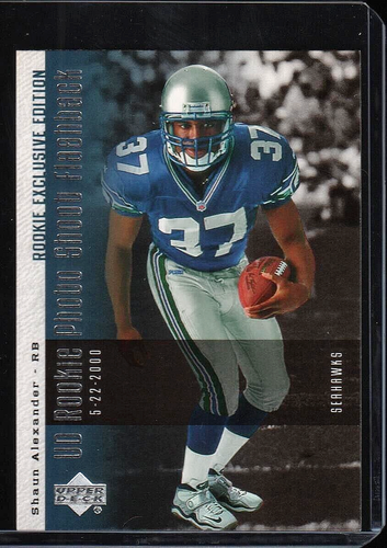 Shaun Alexander 2006 UD Rookie Exclusive Photo Shoot Flashback RC PSF ...