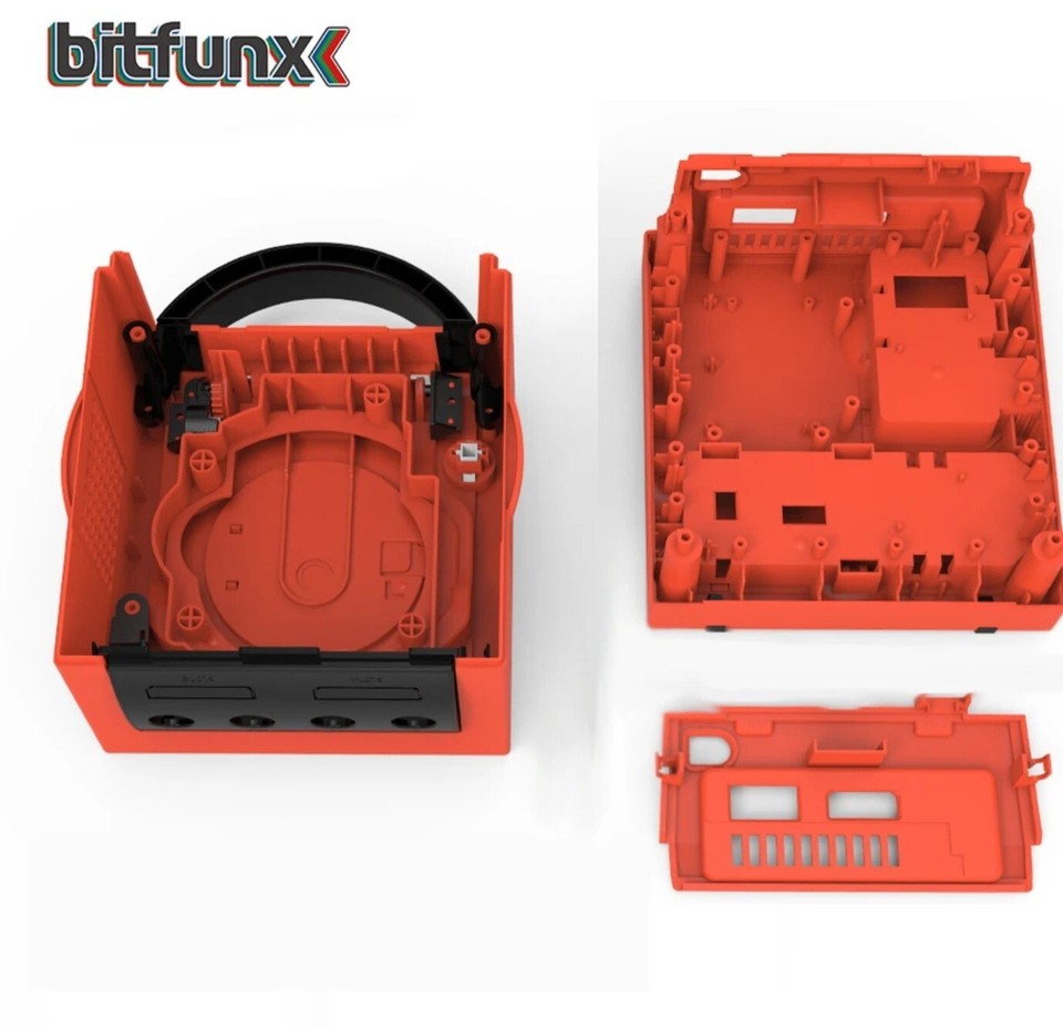 Bitfunx Warm Red NGC Replacement Shell Gamecube Dol 001 /101 Limited ...