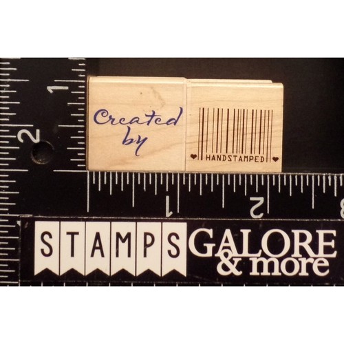 HERO ARTS RUBBER STAMPS SET 2 CREATED BY & HANDSTAMPED HAND STAMPED BAR ...