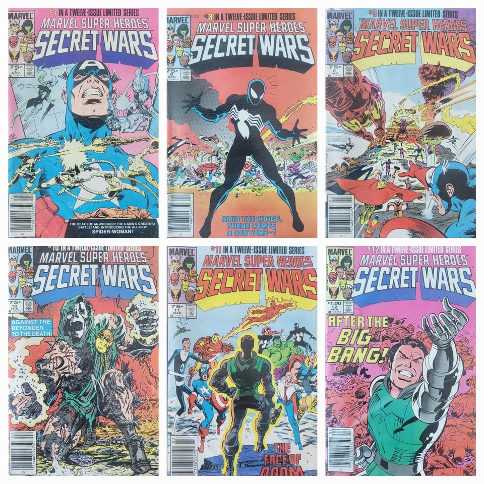 Marvel SECRET WARS Comics #1-12 Full Set! Original 1984. Amazing ...