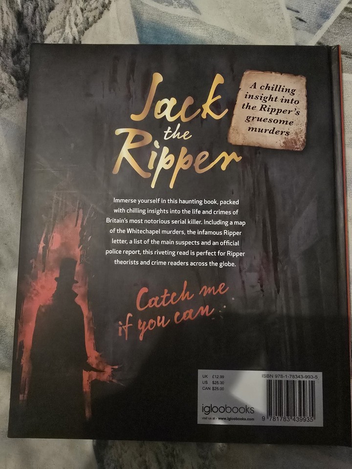 Jack The Ripper Hardback Book | eBay