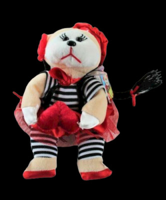 Martine the Valentine Day Mime Bear - Beanie Kid ID: BK 962. B101-C1 ...