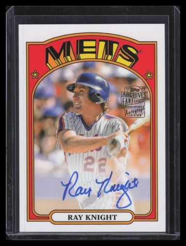 2022 Topps Archives '72 Fan Favorites Autographs 72ffrk Ray Knight Auto ...