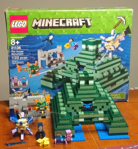 Lego Minecraft 21136 The Ocean Monument Complete Set | eBay