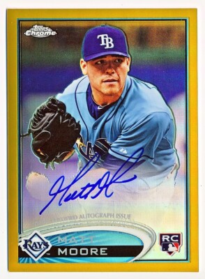 2012 Topps Chrome Matt Moore Autographs Gold Refractor Auto Rc #160 (16 ...