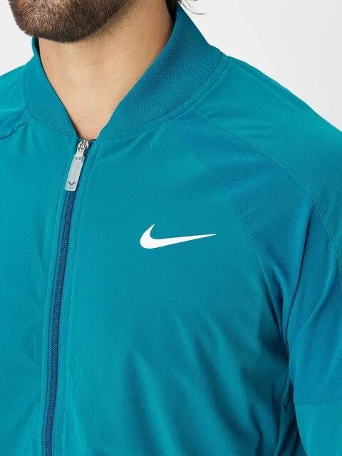 Nike DRI FIT Court Rafa Nadal Tennis Jacket SUMMER JACKET GREN SZ M ...