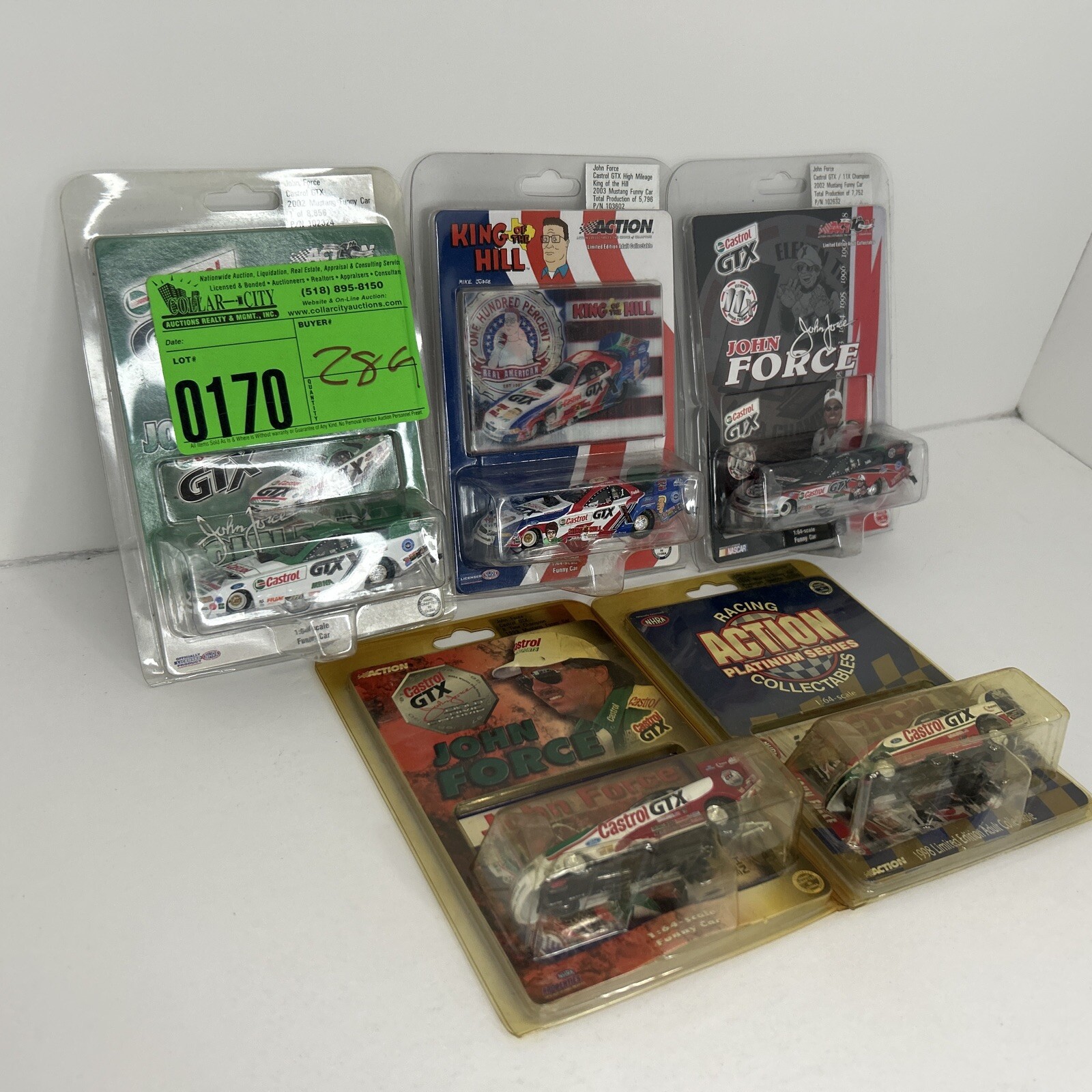 Lot Of 5 1:64 John Force Castrol GTX Collectable DieCast NHRA FUNNY CAR ...