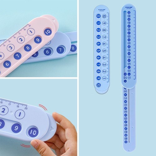 Plastic Subtraction Ruler Within 20 Addition Ruler School Supplies | eBay