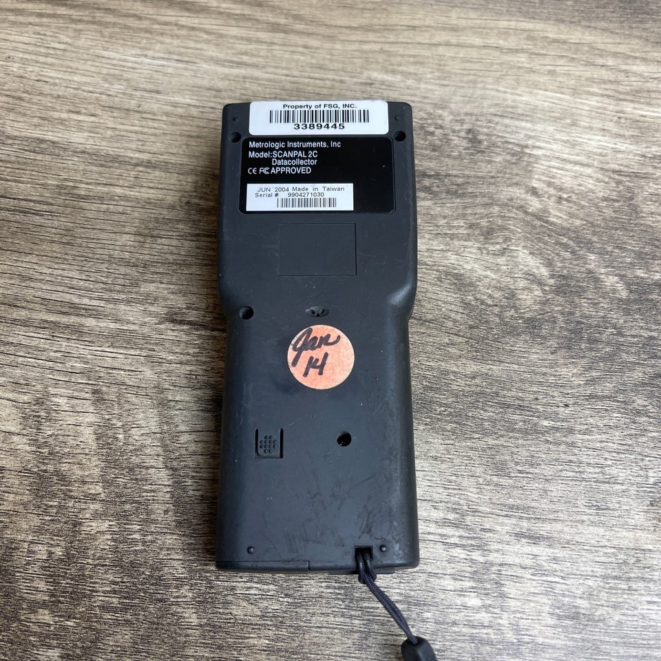 Metrologic ScanPal 2 Barcode Scanner Gray USB Portable Data Collector ...