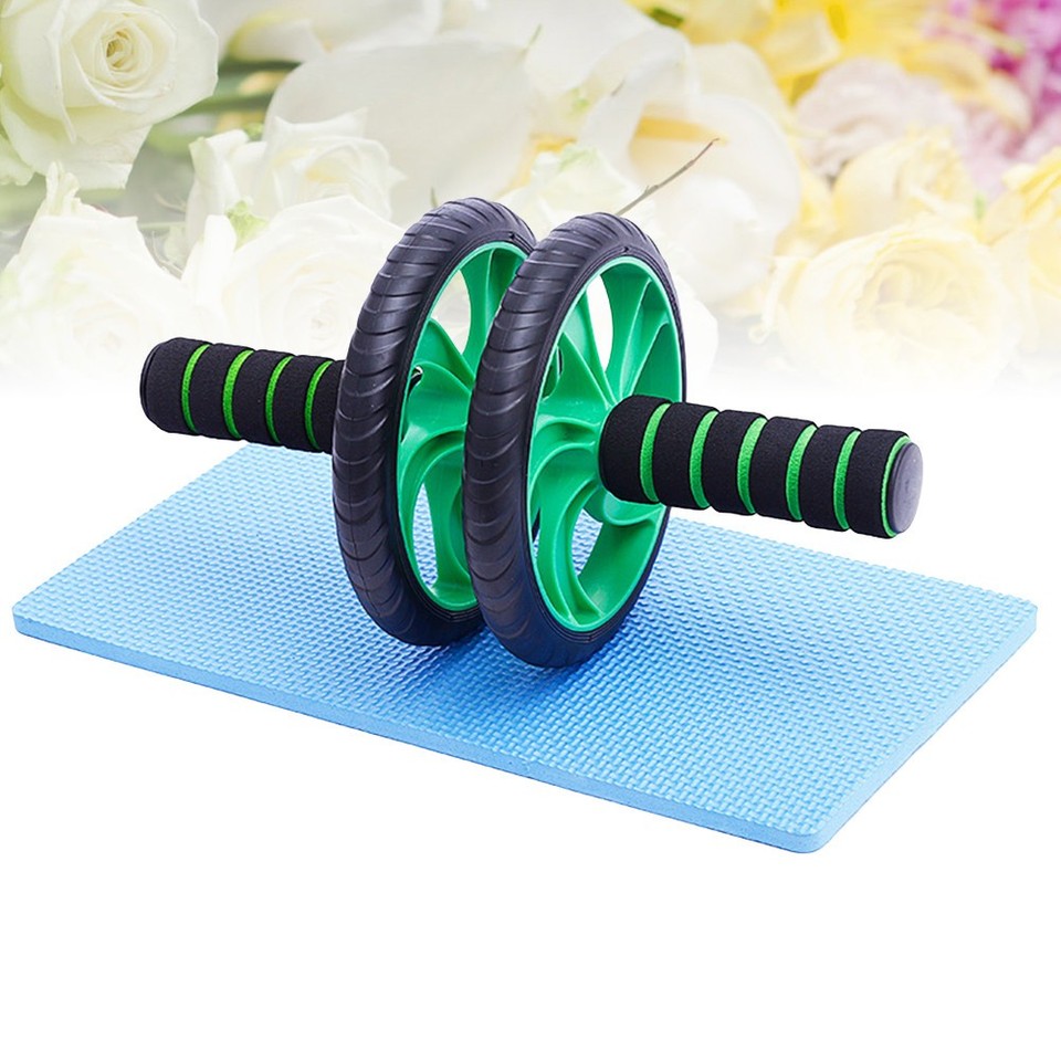14 Inch Abdominal Fitness Wheel Exercise Device with Kneeling Pad ...