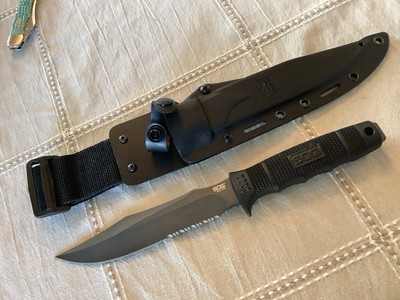 SOG Seal Team Combat Survival Knife w/Original Kydex Tactical Sheath ...