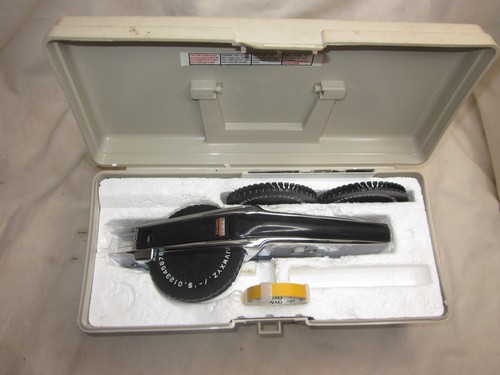 vintage DYMO 1570 label maker labeler tool spin dial wheels marker w ...