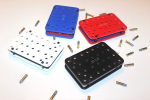 .22LR Long Rifle Rimfire Competition Target Ammo Stand Holder Engraved ...