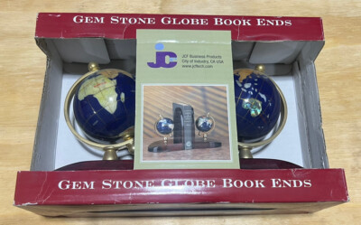 gemstone world globe blue color 4"(110mm) diameter bookend BEST PRICE AVAILABLE | eBay