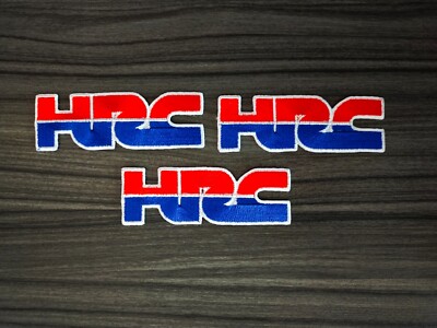 3pcs HRC HONDA Racing MOTORCYCLES Biker Iron on Patches Embroidered ...