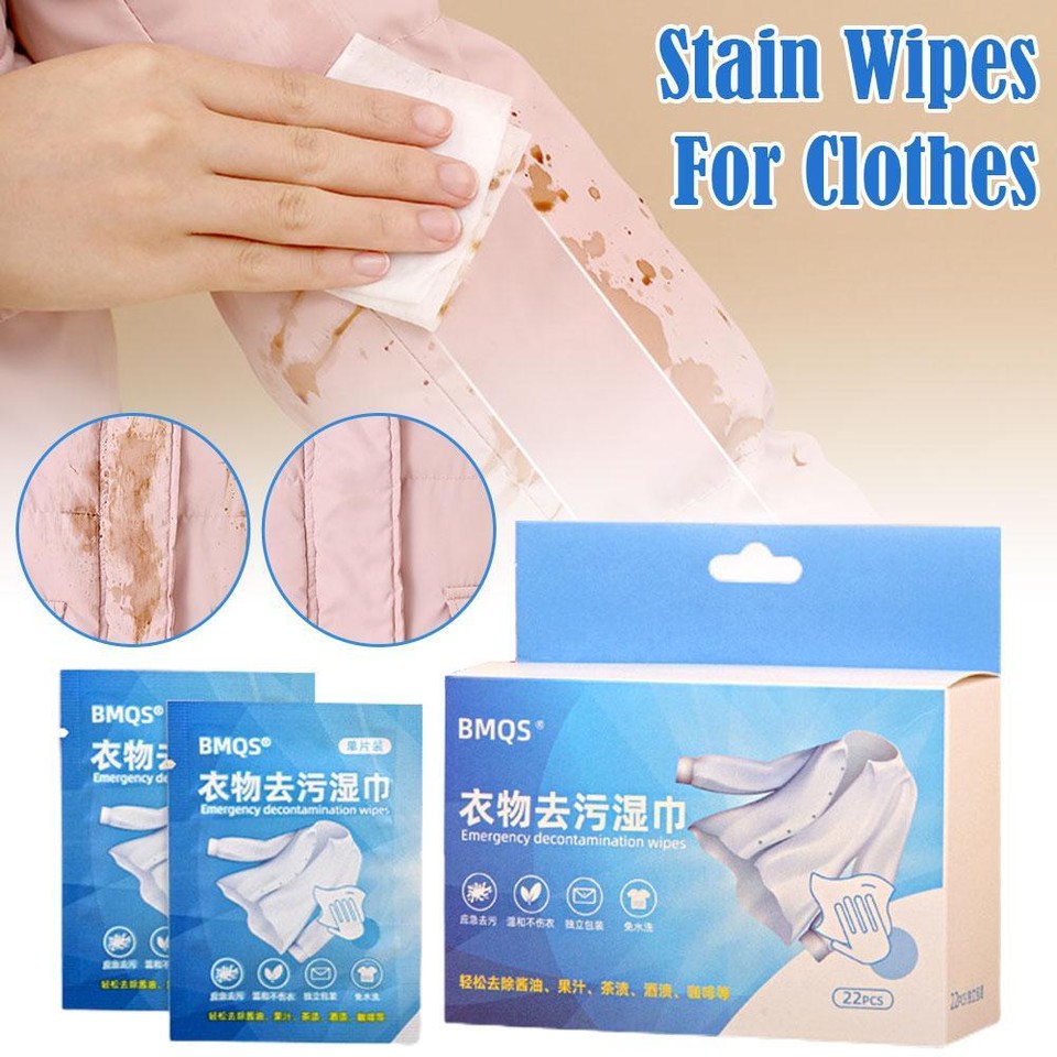 Stain Wipes For Clothes Instant Cleaning Wet Wipes Stain Remover Gentle ...